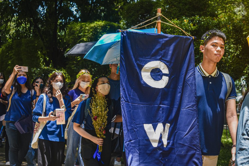 Artlets enter the UST Arch of the Centuries the Disney way - The Flame