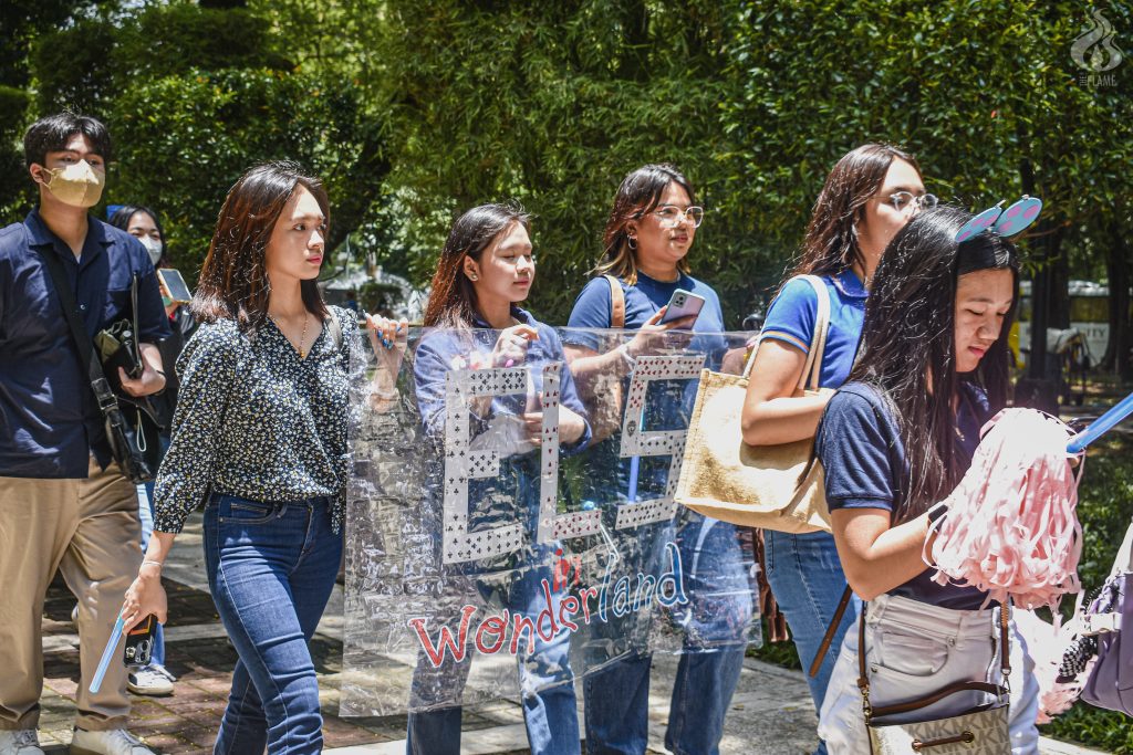 Artlets enter the UST Arch of the Centuries the Disney way - The Flame