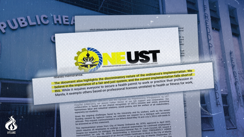 Manila health permit policy to disrupt UST's smooth functioning, labor ...