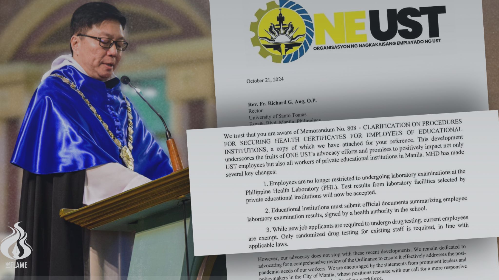 UST labor coalition seeks dialogue with rector on faculty members ...